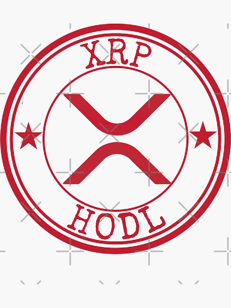 "XRP Hodl" Sticker for Sale by artisticwindows | Redbubble