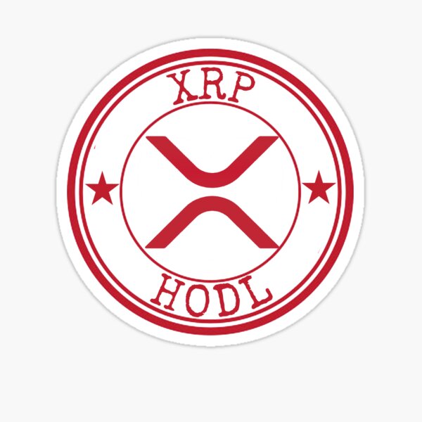 "XRP Hodl" Sticker for Sale by artisticwindows | Redbubble
