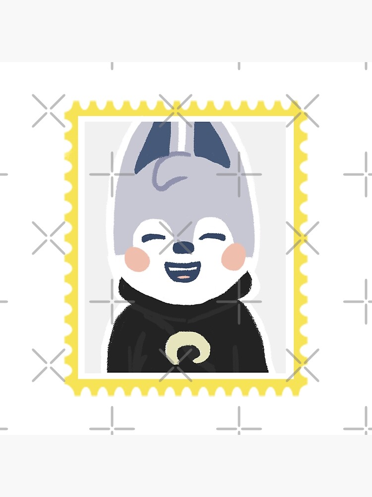"Stray Kids SKZOO Wolf Chan Stamp" Art Print by yoonqs | Redbubble