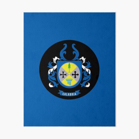 "Calabria Flag Coat Of Arms - Cool Italian Calabria Region" Art Board ...