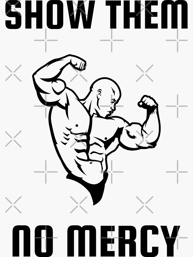 "NO MERCY" Sticker for Sale by DomCross | Redbubble