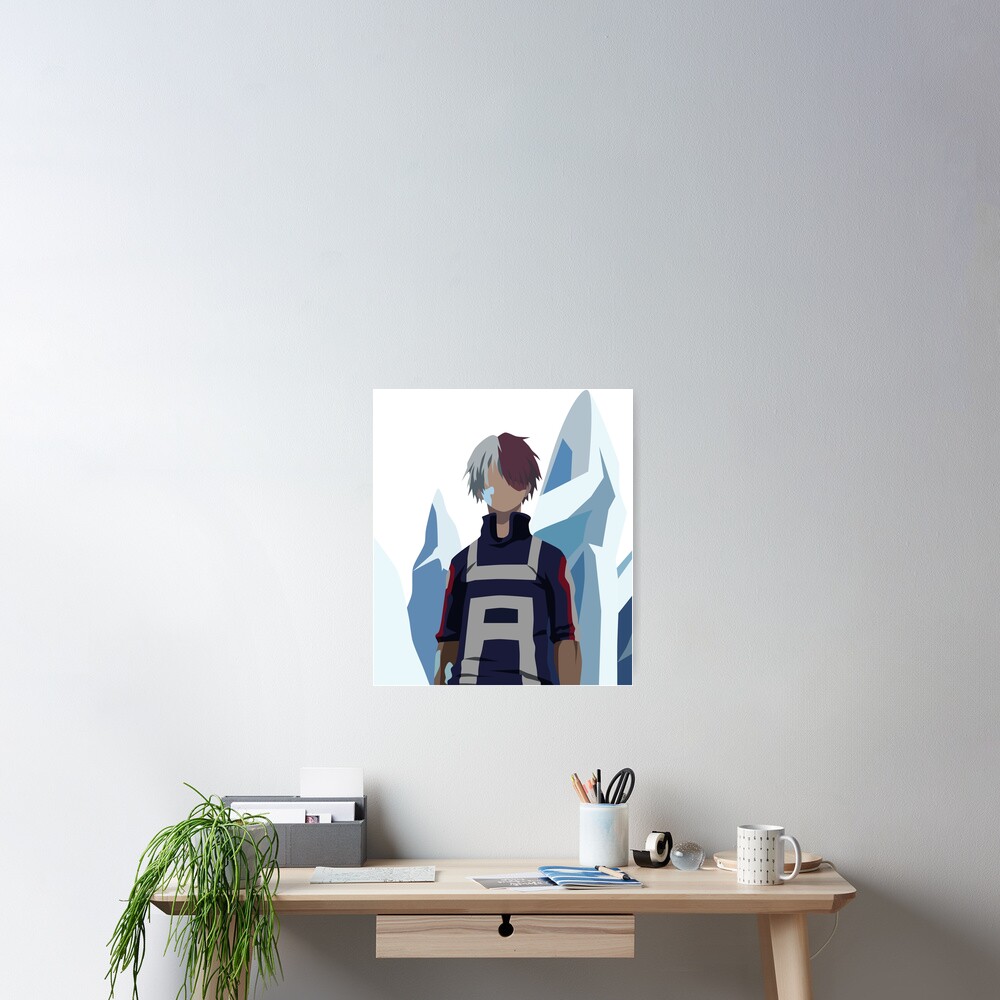 "Todoroki with Ice" Poster by jrbrender | Redbubble
