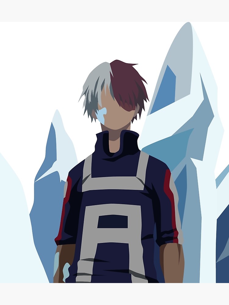 "Todoroki with Ice" Poster by jrbrender | Redbubble