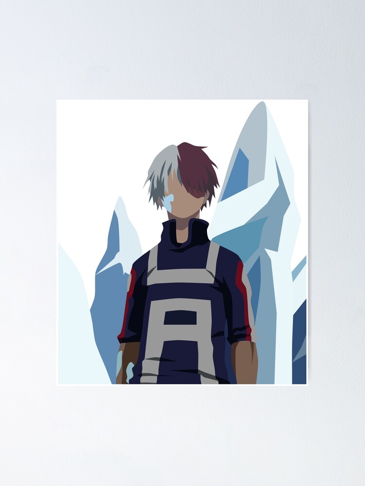 "Todoroki with Ice" Poster by jrbrender | Redbubble