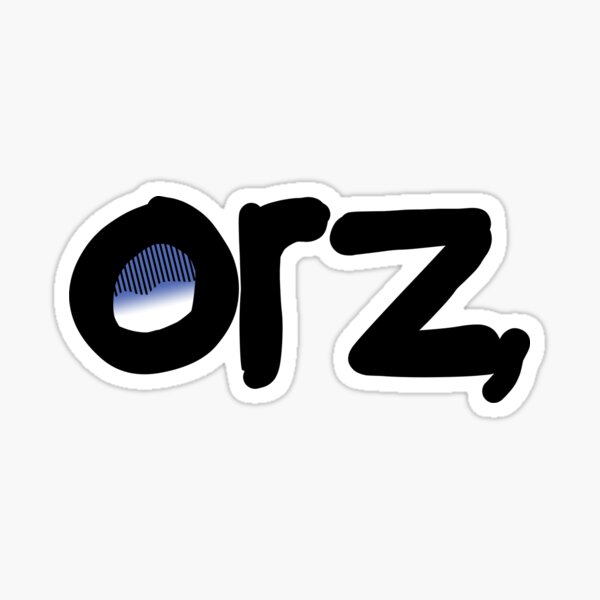 "Orz (Dogeza) Emoticon" Sticker for Sale by monkeyfracas | Redbubble