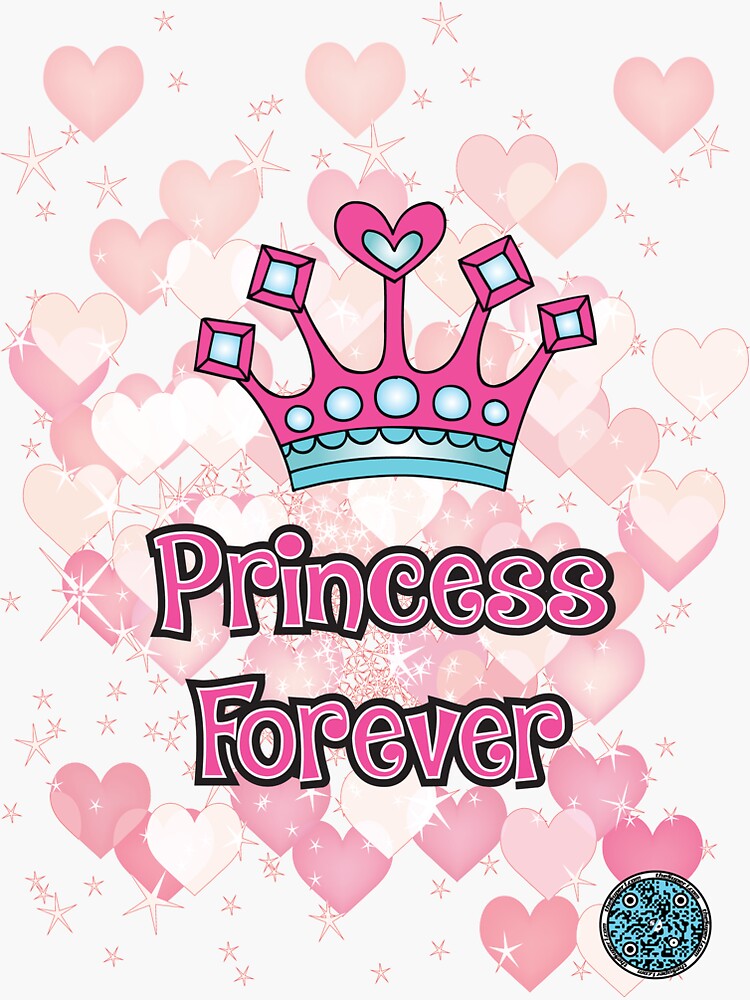 "Princess Forever |w" Sticker for Sale by TheSuper1 | Redbubble