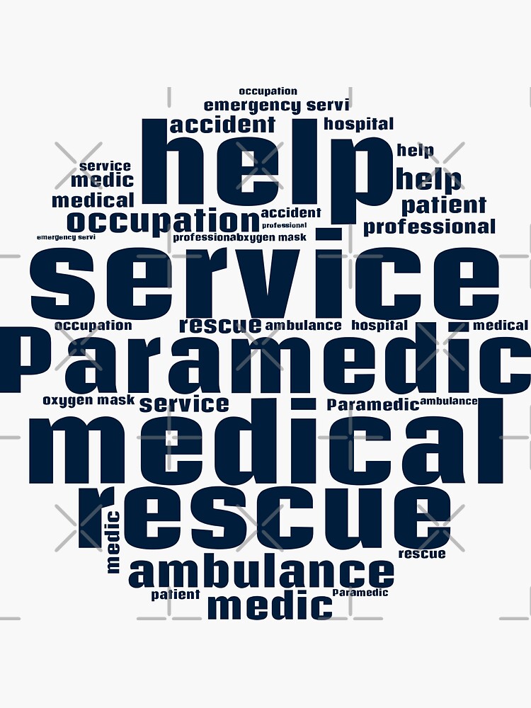 " EMT Words" Sticker for Sale by franktact | Redbubble