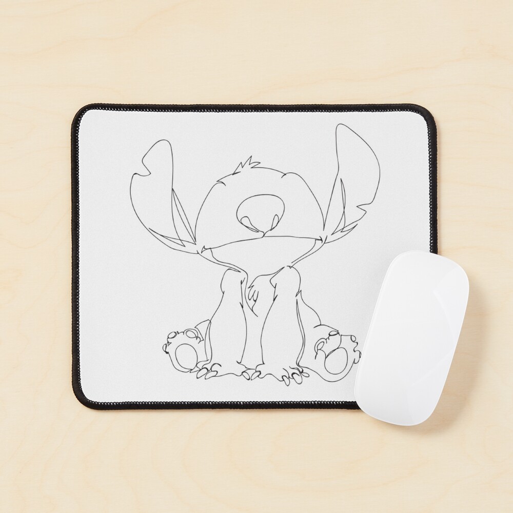 "Stitch One Line Art" Sticker for Sale by Illustrayte | Redbubble