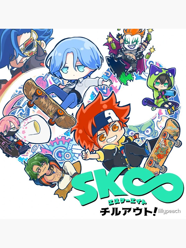 "sk8 poster" Sticker for Sale by lillypeach | Redbubble