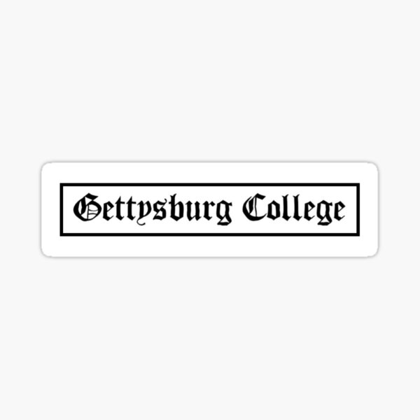 "Gettysburg College" Sticker for Sale by livviaharrison | Redbubble