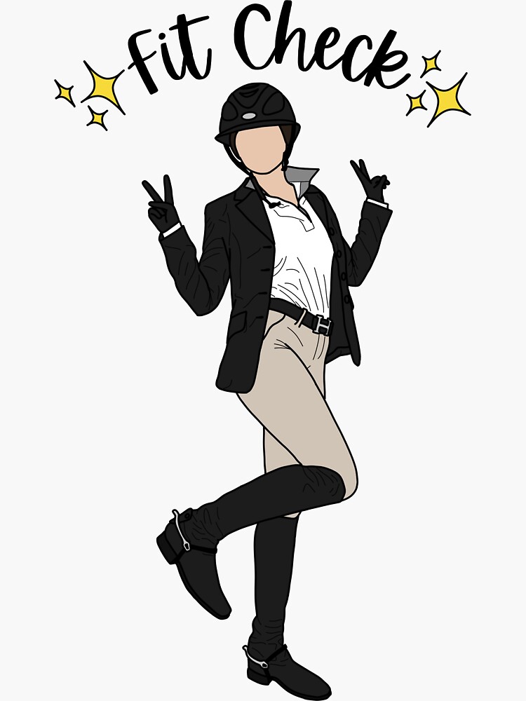 "Fit Check Black & Tan" Sticker for Sale by annaermlich | Redbubble