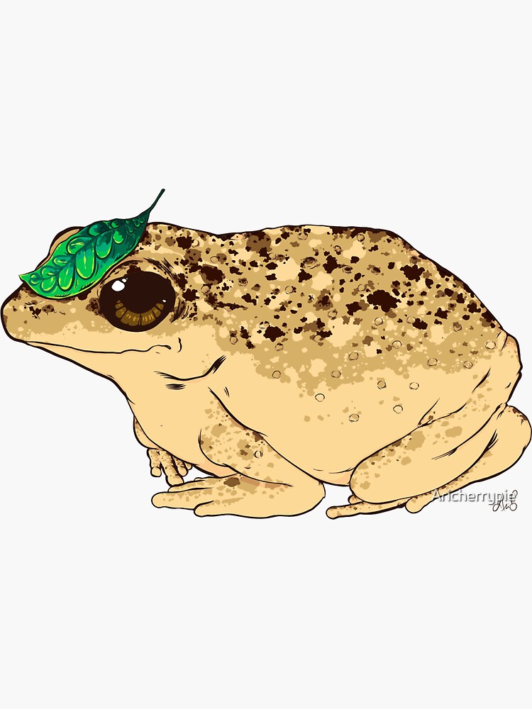 "Angry toad" Sticker for Sale by Aricherrypie | Redbubble