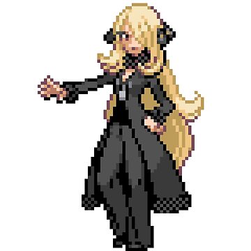 "Cynthia Battle Sprite BW" Mouse Pad for Sale by rachxt | Redbubble