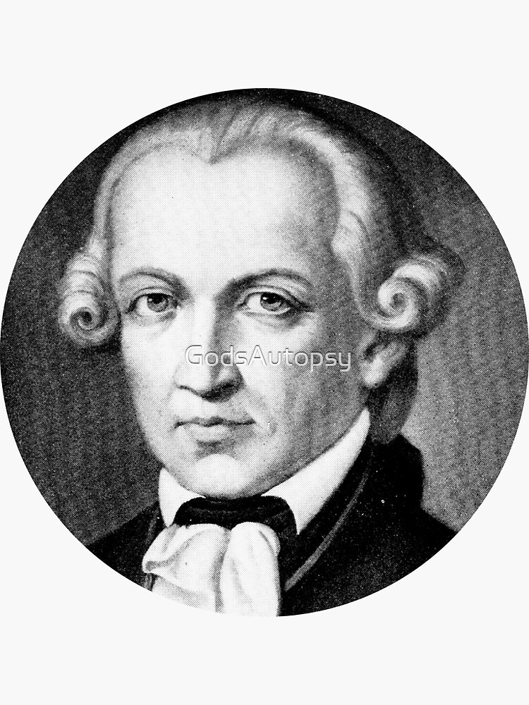 "Immanuel Kant (circle stickers 3b)" Sticker for Sale by GodsAutopsy ...