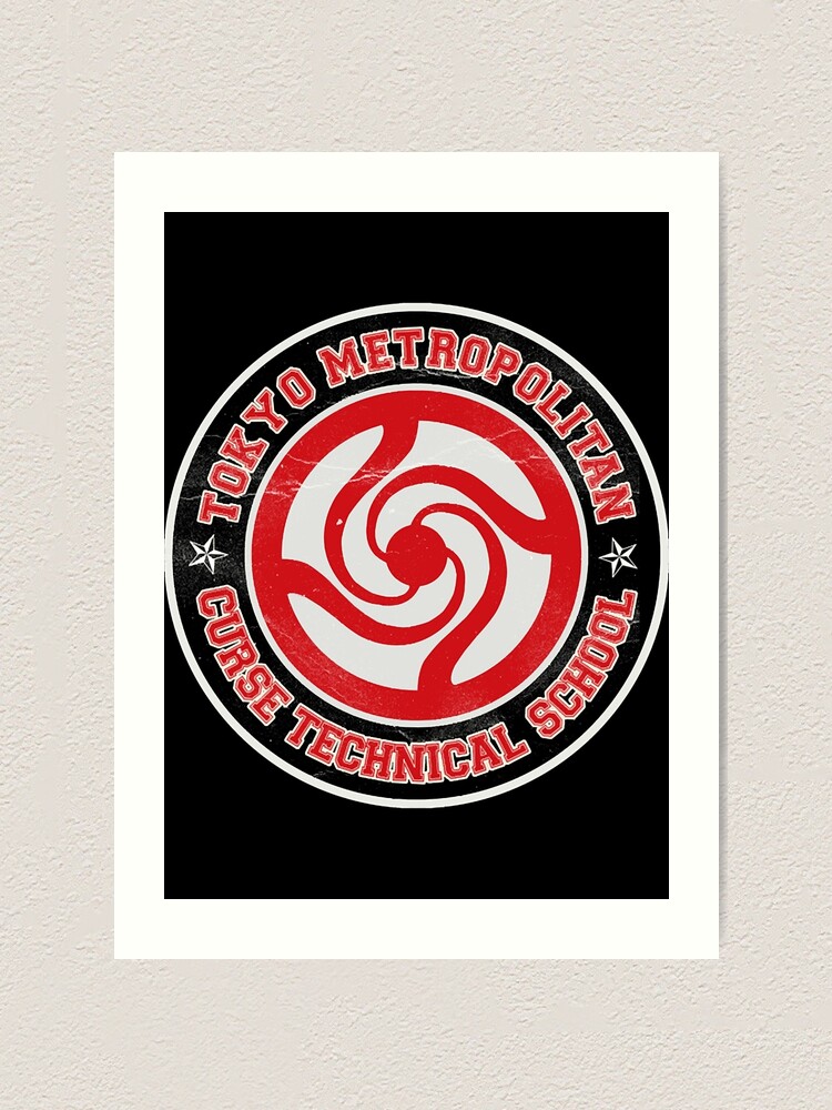 "Jujutsu Kaisen tokyo metropolitan curse tech school logo " Art Print ...