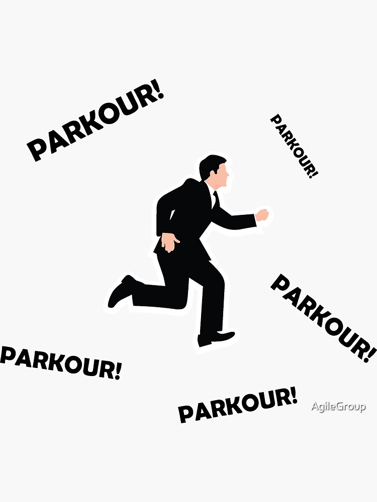 "Parkour!" Sticker for Sale by AgileGroup | Redbubble