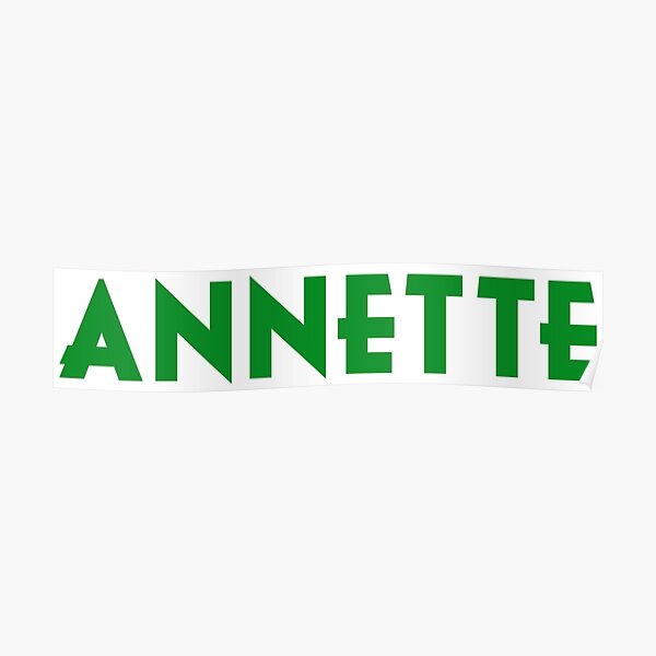 "ANNETTE" Poster by vuresajuki | Redbubble