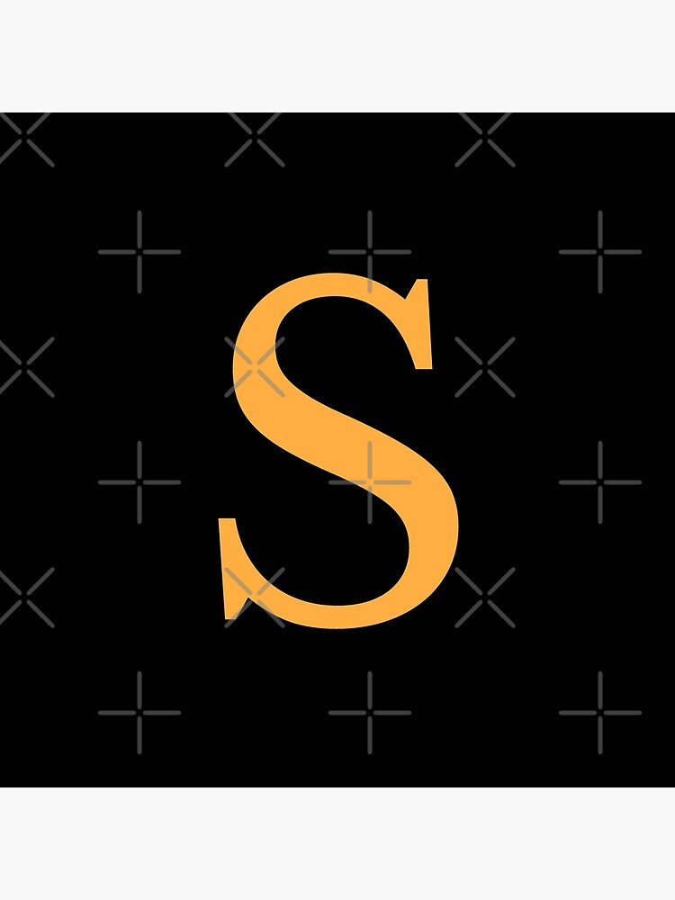"Letter S - Orange Color" Art Print for Sale by FunStudio | Redbubble