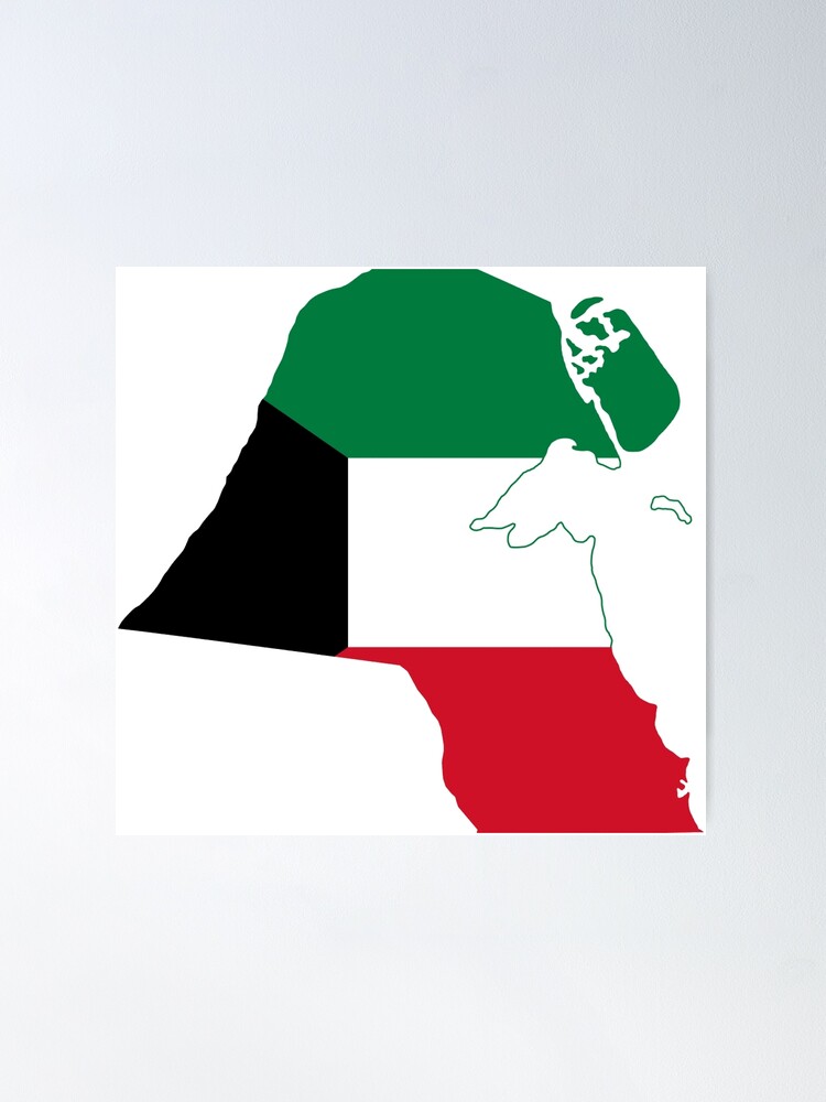 Kuwait Flag Map