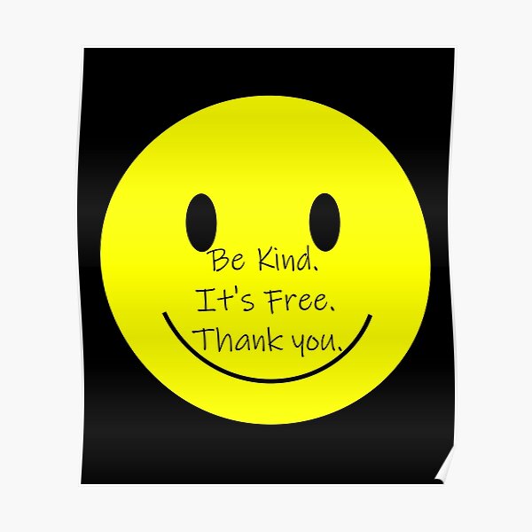 Kind Emoji Posters | Redbubble