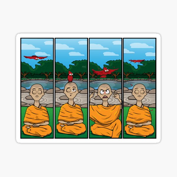 "The Monk " Sticker for Sale by ButHalona | Redbubble