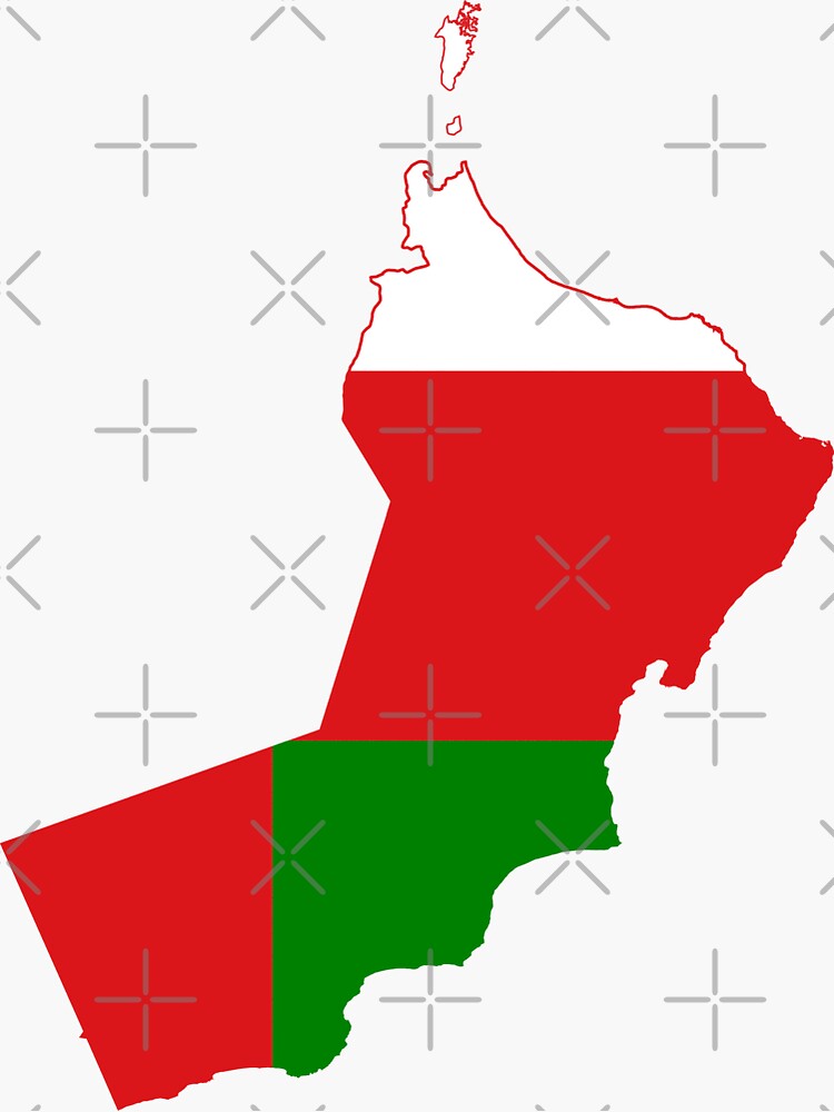 "Oman Flag Map" Sticker for Sale by limitlezz | Redbubble
