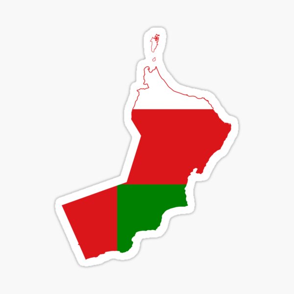 "Oman Flag Map" Sticker for Sale by limitlezz | Redbubble