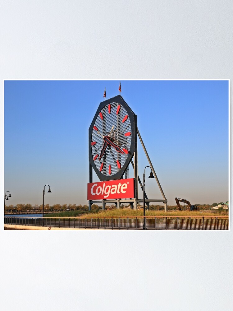 "Colgate Clock Jersey City NJ" Poster by pmarella | Redbubble