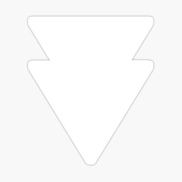 "Double Triangle Logo Left Chest " Sticker for Sale by namini1 | Redbubble
