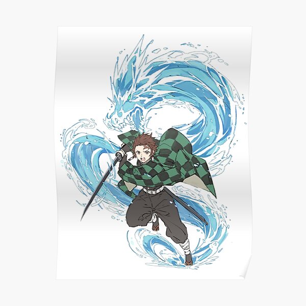 "Tan water breathing first form" Poster for Sale by AnimoGalaxy | Redbubble