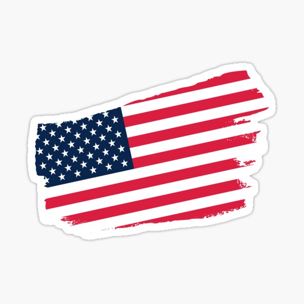 "American Flag" Sticker by Lorets-Designs | Redbubble