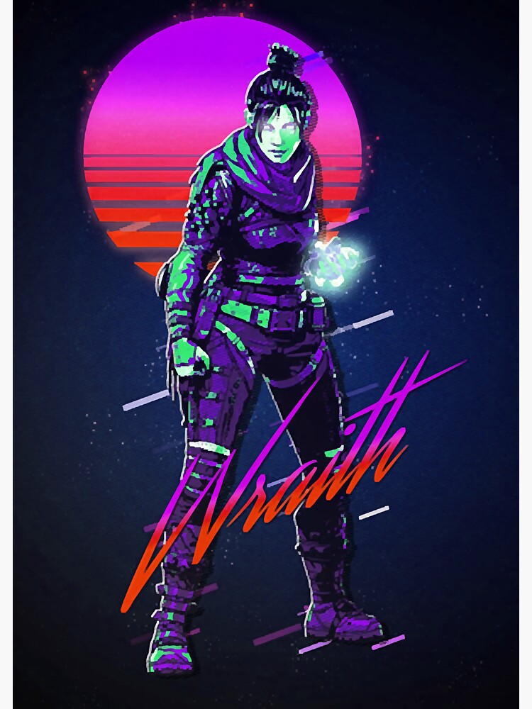 "Vintage Funny Wraith Apex Legends Game Character " Sticker for Sale by ...