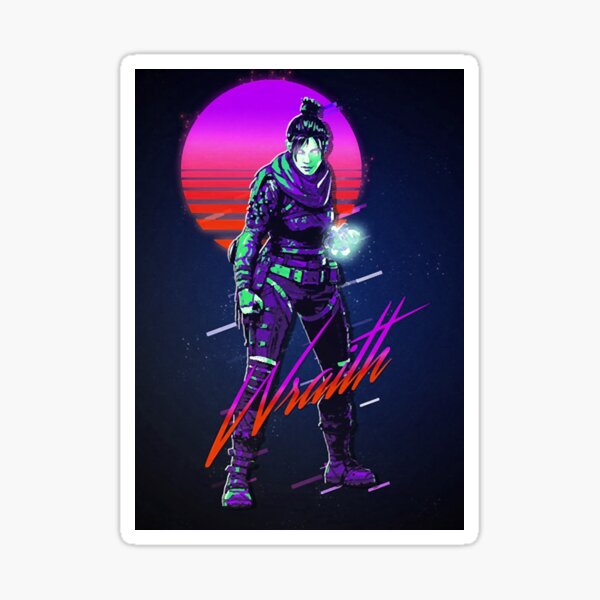 "Vintage Funny Wraith Apex Legends Game Character " Sticker for Sale by ...