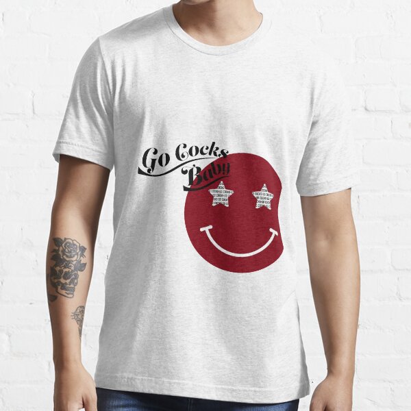 "Go Cocks Smiley Face" T-shirt for Sale by gabrielle-joyce | Redbubble ...