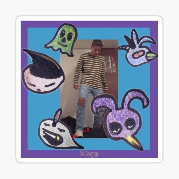 "6 Dogs Album Cover Long Sleeve" Sticker for Sale by NicoleDavis01 ...