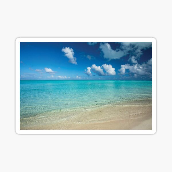 "Clouds Over The Pacific Ocean Bora Bora" Sticker for Sale by ...