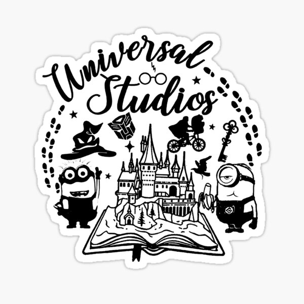 "Universal Studios" Sticker for Sale by rosesierra | Redbubble