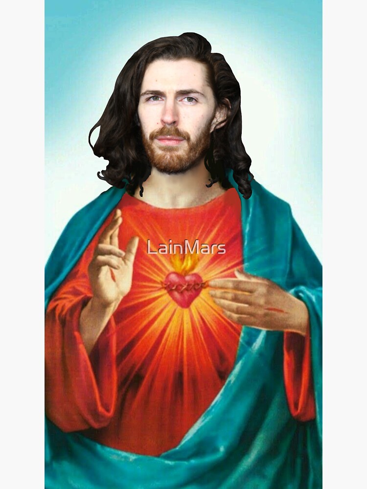 "Hozier Jesus" Sticker by LainMars | Redbubble