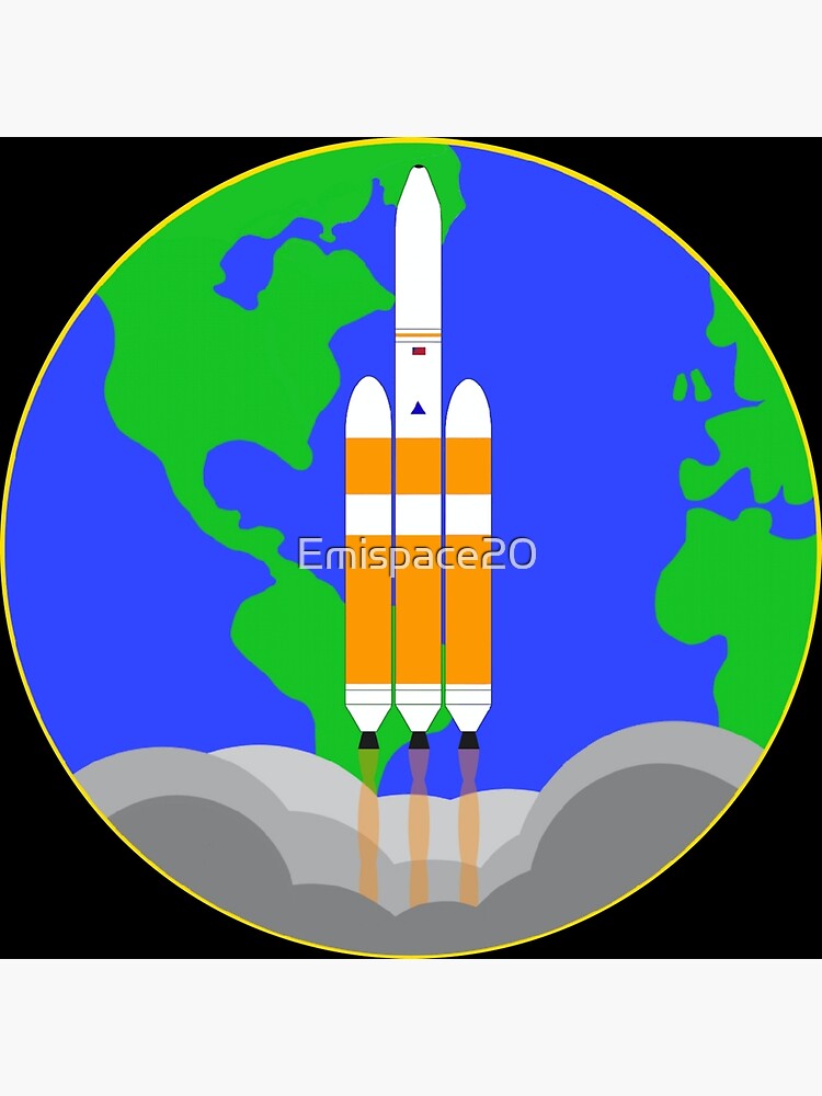 "Delta IV Heavy Rocket Earth" Poster for Sale by Emispace20 | Redbubble