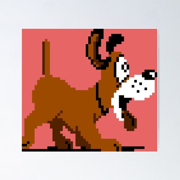 "Duck Hunt Dog Sprite" Poster for Sale by The Sprite Guy | Redbubble