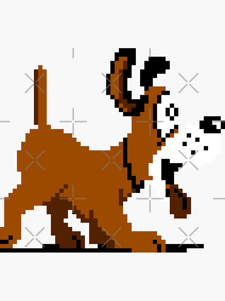 "Duck Hunt Dog Sprite" Sticker for Sale by SpriteGuy95 | Redbubble
