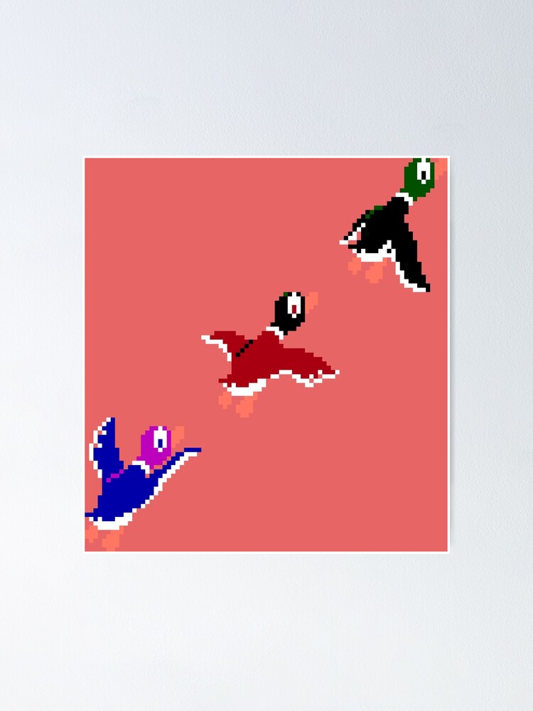 "Duck Hunt Ducks Sprite" Poster by SpriteGuy95 | Redbubble