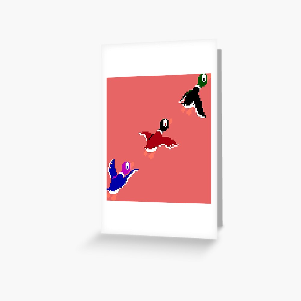 "Duck Hunt Ducks Sprite" Greeting Card for Sale by SpriteGuy95 | Redbubble