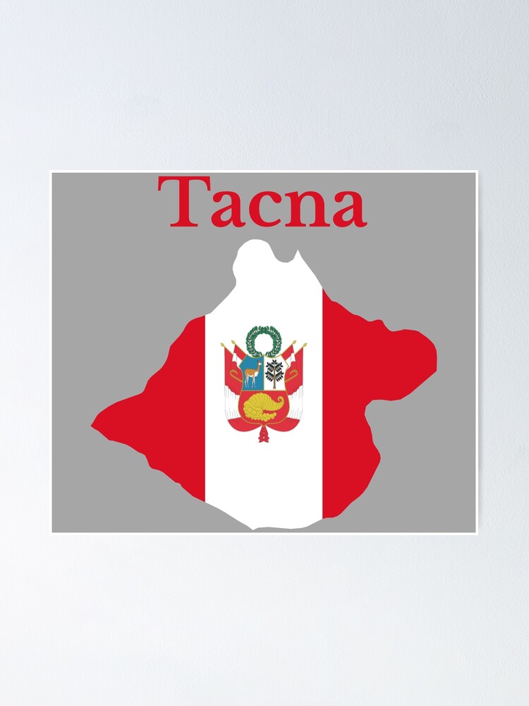 "Tacna Region Map Design, Peru" Poster by marosharaf | Redbubble