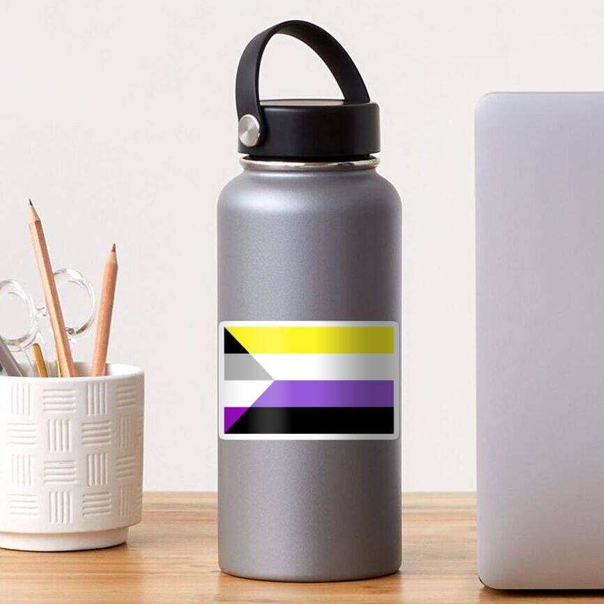 Asexual Nonbinary Flag Colors Sticker For Sale By Stickerpolitics