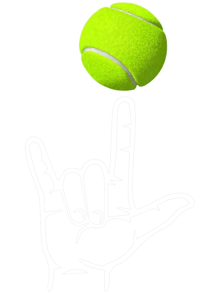 "Asl Sign Language For Tennis Player Deaf S" Art Print for Sale by ...
