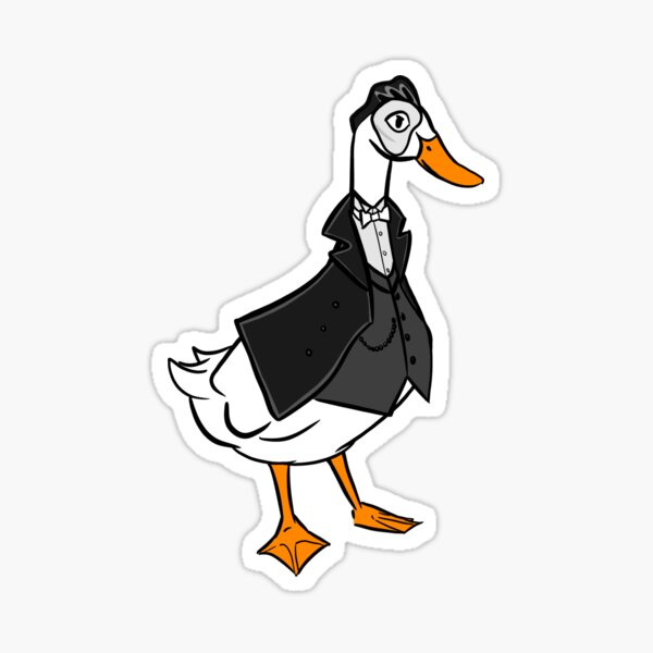 "Phantom Duck" Sticker for Sale by BellaCreatesArt | Redbubble
