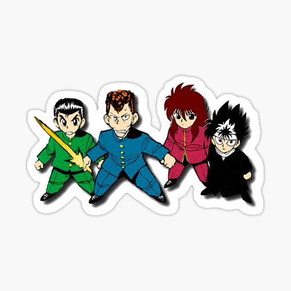 "yuyu hakusho" Sticker for Sale by spencerjohn89 | Redbubble