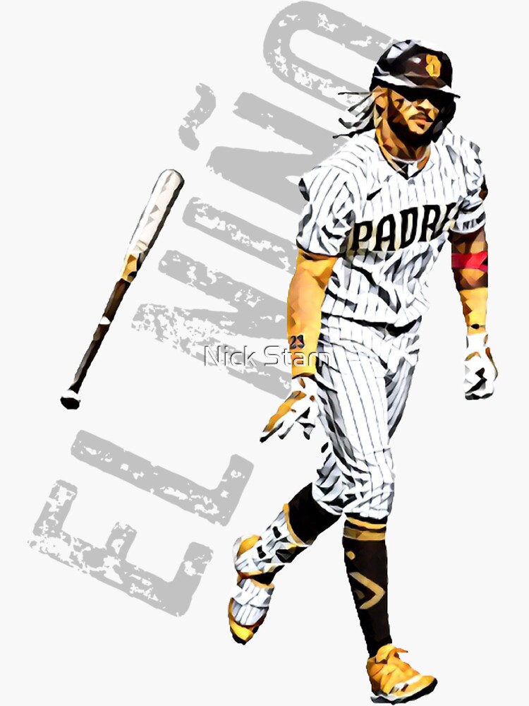 "Fernando Tatis Jr. - Baseball Art - El Nino Bat Flip" Sticker for Sale ...