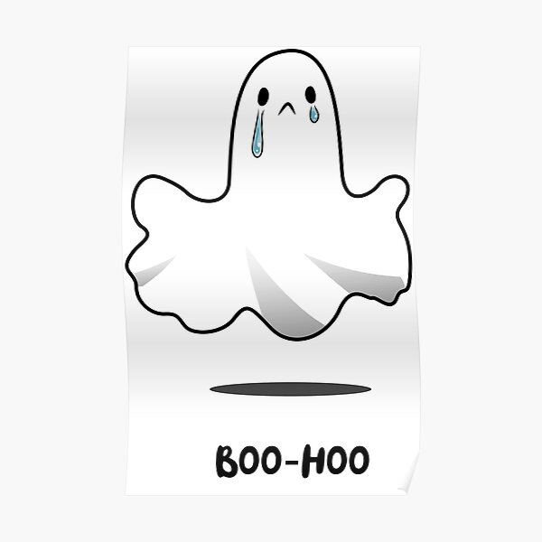 "Ghostie - Boo Hoo" Poster by Cheeky-Duds | Redbubble
